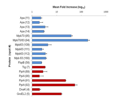 Cfps Differentially Expressed Between Bcg Strains Moreau And Pasteur
