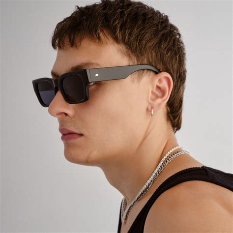 Shmood Black Uni Sex Rectangle Sunglasses Le Specs