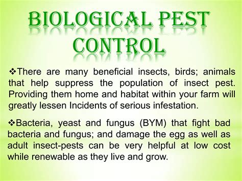 Pest Management In Organic Farming Ppt