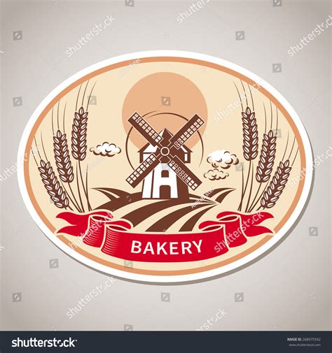 Bakery Label Vector Illustration Stock Vector Royalty Free 268975592