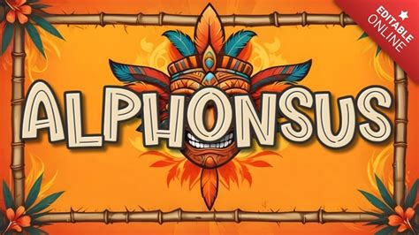 Alphonsus Tiki Font Text Effect Generator