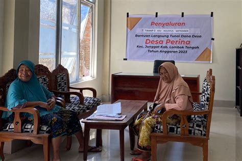 Penyaluran BLT DD Di Desa Perina Berjalan Lancar Beranda Rakyat