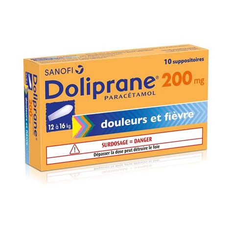 Doliprane Liquiz 200mg 12 Sachets Univers Pharmacie