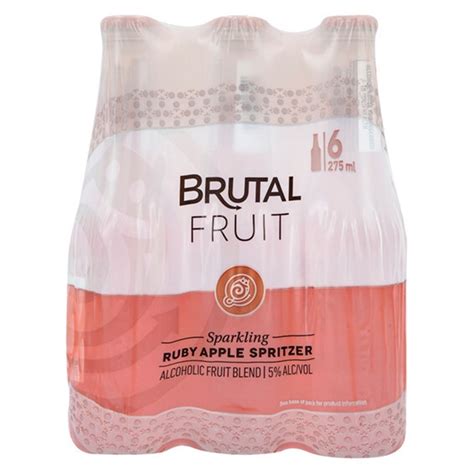 Buy Brutal Fruit Ruby Apple Spritzer 275ml 6 Pack Online