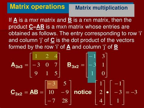 Ppt A Rectangular Array Of Numbers We Will Concentrate On Real