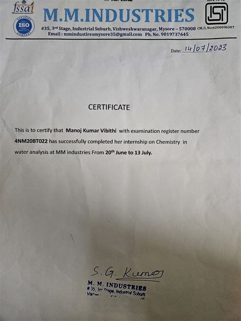 Internshipcompleted Chemistrylab Manoj Kumar Vasudev