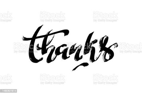 손으로 그린 벡터 현대 서예 감사합니다 흰색 배경에 격리 된 손으로 쓴 굵은 글씨 감사합니다 인사말 카드 포스터 배너 선물 태그에 사용할 수 있습니다 감사합니다에 대한 스톡
