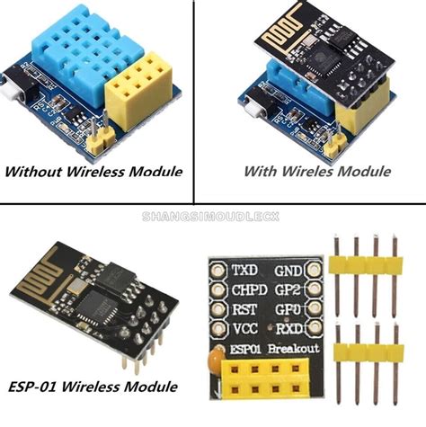ESP8266 DHT11 TEMPERATURE Humidity ESP 01 01S WiFi Wireless Module Pin