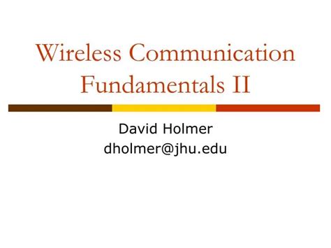 Ppt Wireless Communication Fundamentals Ii Powerpoint Presentation Free Download Id 859163