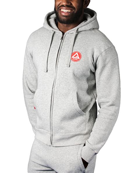 Rs Classic Mens Zip Up Hoodie Heather Grey Gb Wear Europe