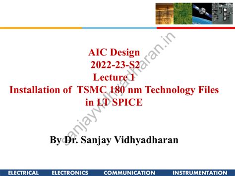 Tsmc 180nm Installation In Lt Spice