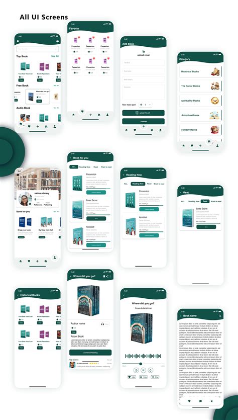 Creative Library Ux Ui Mobile App On Behance