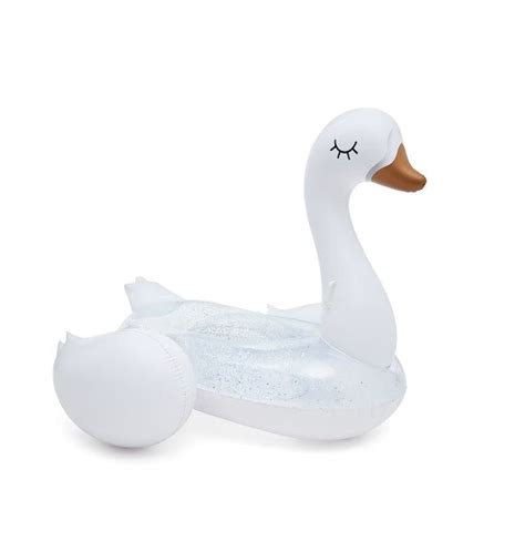 White Jumbo Swan Inflatable Pool Float Size 135cm H X 168cm W