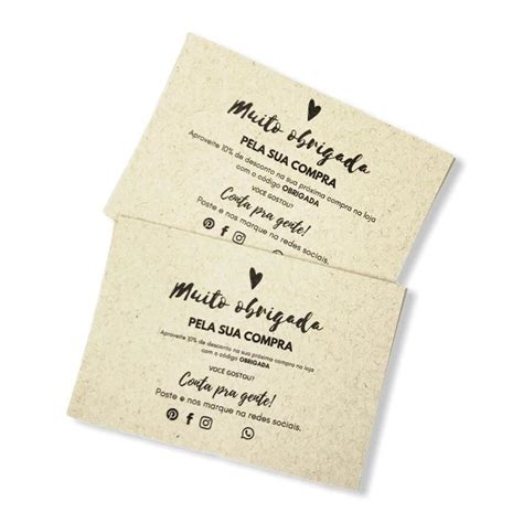 Cartões de Agradecimento Personalizados Elo Produtos Especiais