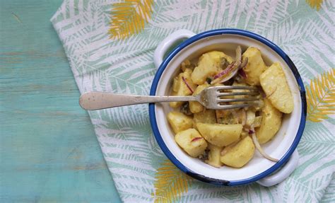 Receta De Ensalada De Patatas Saludable Con Un Toque De Naranja