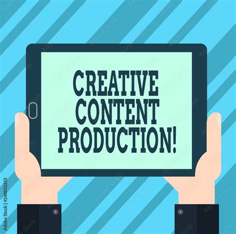 Text Sign Showing Creative Content Production Conceptual Photo