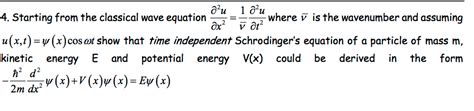 Solved 3·the Ground State Wave Function For A Particle