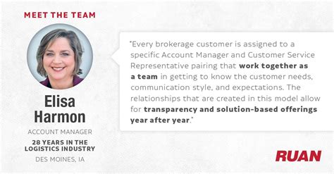 Amy Asche On Linkedin Ruan Brokerage Customercare Transportation Supplychain