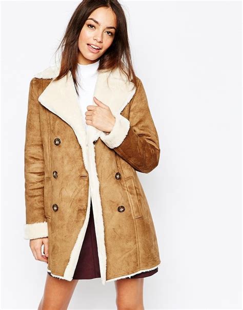 Tan Sheepskin Coat Fashion Womens Coat 2017