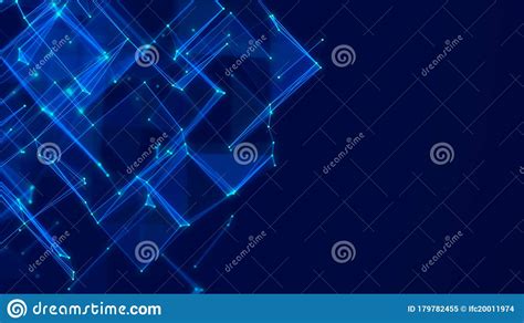 Abstract Digital Connection Dots Technology Background Network Connection Structure Plexus
