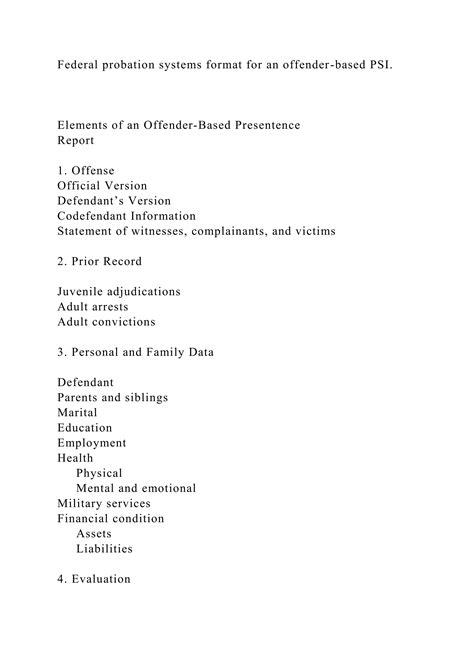 The History Of The Pre Sentence Investigation Report Considocx