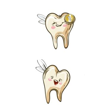 Pattern Character Tooth Fairy With A Coin Tooth Pattern Character