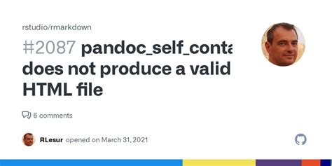 Pandocselfcontainedhtml Does Not Produce A Valid Html File · Issue
