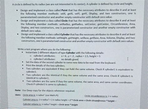 Solved A Circle Is Defined By Its Radius We Are Not Chegg