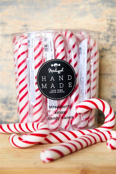 Christmas Candy Canes In Traditional Red And White Stripes Large 56g