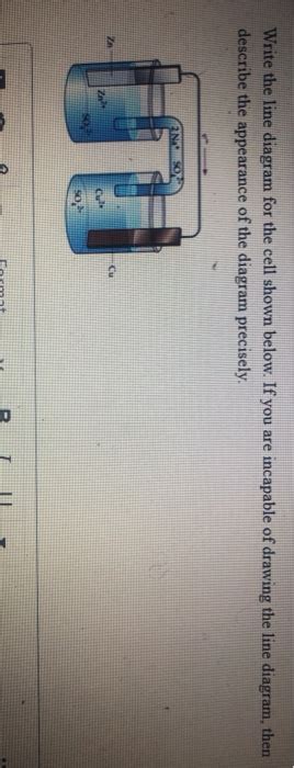 Solved Write The Line Diagram For The Cell Shown Below If Chegg Com
