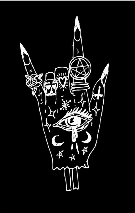 Third Eye Gothic Hand By Lunaelizabeth Redbubble