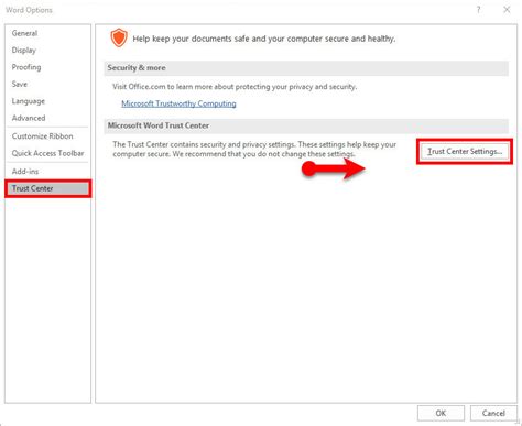 How To Use Trust Center In Microsoft Office Wikigain