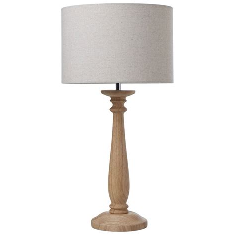 Amalfi Wooden Pedestal Base Table Lamp