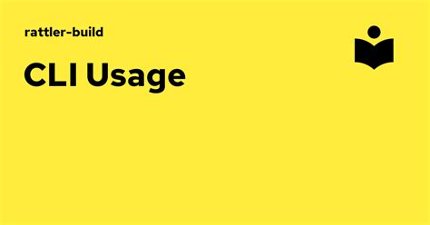 Cli Usage Rattler Build