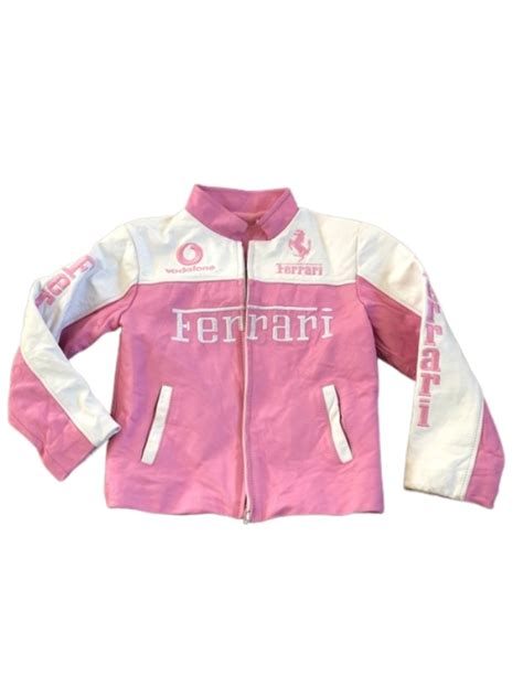 Pink Ferrari Leather Jacket Pink Leather Jacket For Women