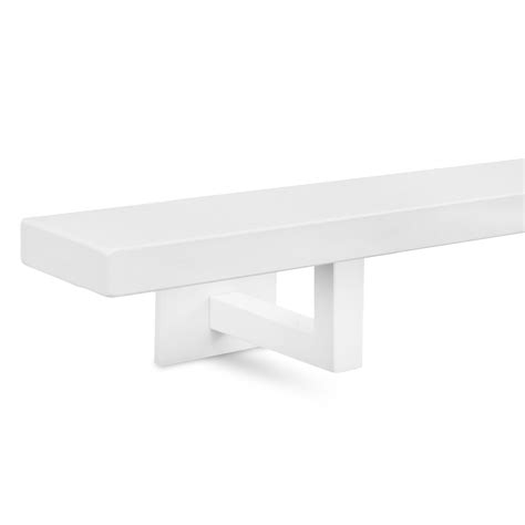 Handlauf weiß eckig 50x20 mm mit Haltern Typ 11 nach Maß