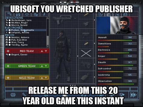 Ah Hell Nah They Put Her Ass In Rainbow Six Raven Shield 😂😂 R