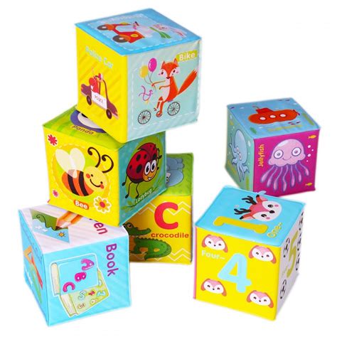 Jucarie Bebelusi Bambam Set 6 Blocuri Moi Noriel