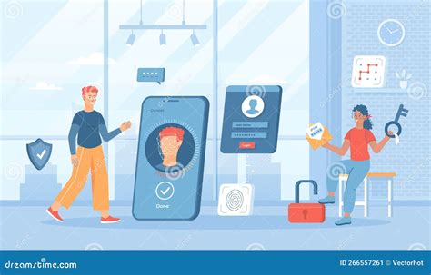 Authentication And Identity Verification Face Fingerprint Recognition Pin Pattern Locking