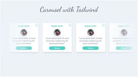 Responsive Carousel With Tailwindcss