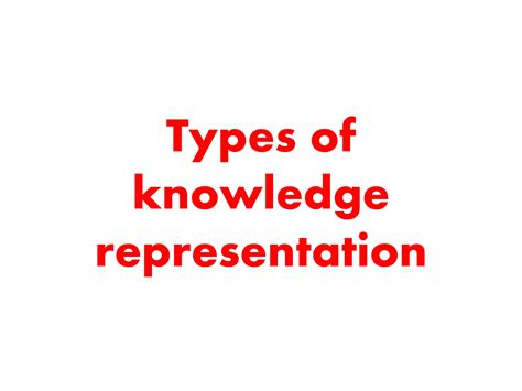 Knowledge Representation In Artificial Intelligence Pptx