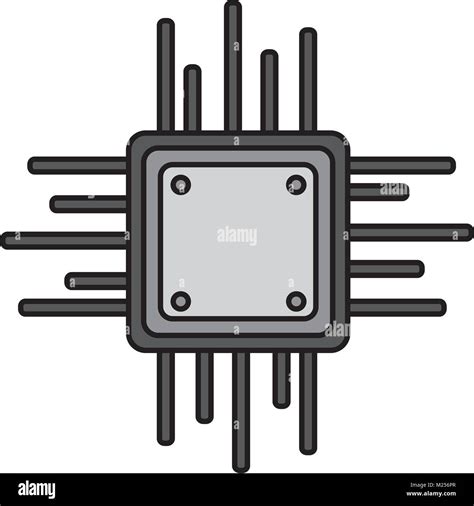 Motherboard Circuit Data Processor Technology Connection Stock Vector Image Art Alamy