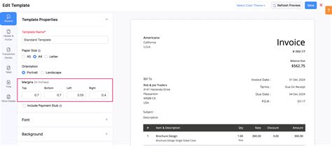 Rectify Header And Footer S Margin FAQ Zoho Books