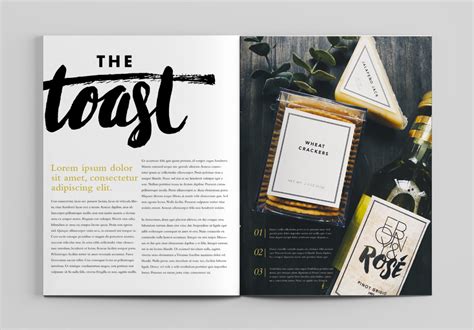 Magazine Spread Sample Design 002 Behance