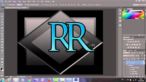 สอนทำโลโก้ตัวอักษร Photoshop Cs6 Youtube