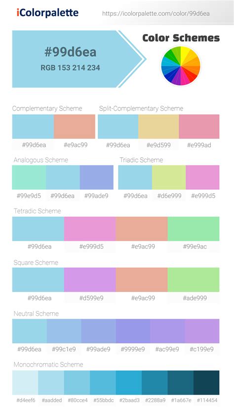 Pantone 2975 C Color Hex Color Code 99d6ea Information Hsl Rgb