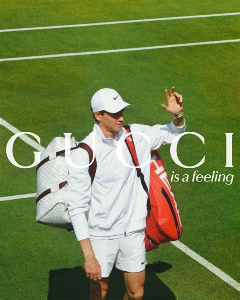 Gucci Duffle Bag Ad Campaign Featuring Jannik Sinner Les FaÇons