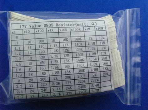0805 Smd Resistor177valuesx25pcs4425pcschip Resistor Electronic