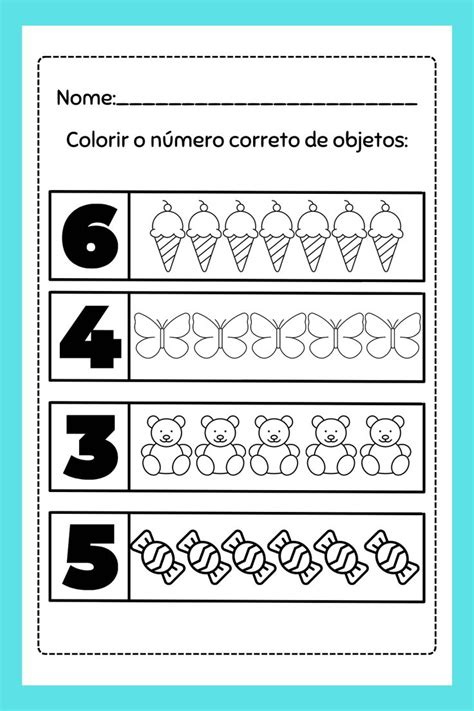Atividades Matemática em Escola bíblica de férias Matemática infantil Matemática