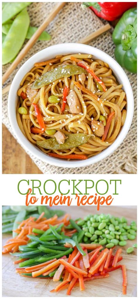 Easy Crock Pot Chicken Lo Mein Recipe
